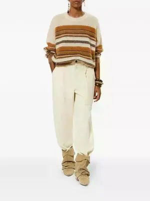 MARANT ETOILE Drussell Striped Pullover - Neutrals