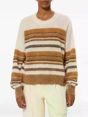 MARANT ETOILE Drussell Striped Pullover - Neutrals