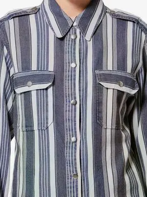 MARANT ETOILE Gelva Striped Shirt - Blue