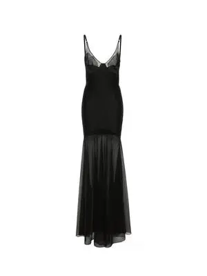 Alchemy Fashions Tulle Detail Dress - Black