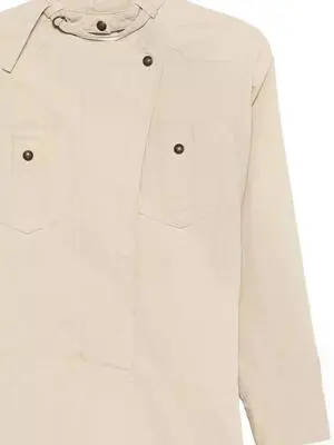 MARANT ETOILE Nouria Chest-pocket Mini Dress - Neutrals