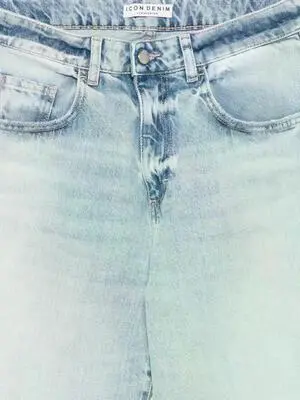 ICON DENIM LOS ANGELES Distressed Straight-leg Jeans