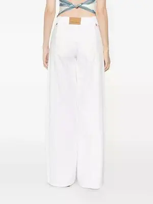 ERMANNO FIRENZE Floral-embroidered Jeans