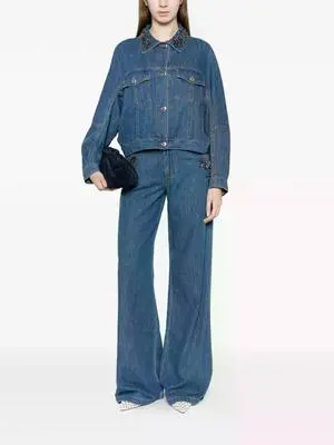 ERMANNO FIRENZE Crystal-embellished Jeans