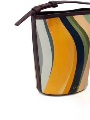 Paul Smith Mini Striped Bucket Bag - Neutrals