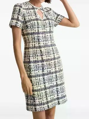 St. John Tweed Mini Dress - Neutrals