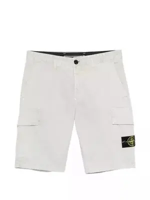 Stone Island Logo-patch Shorts - Grey