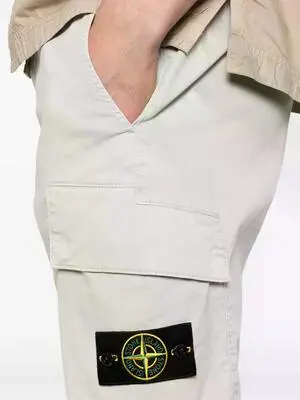 Stone Island Logo-patch Shorts - Grey