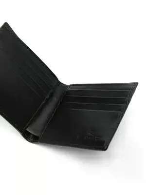 Etro Embroidered Leather Wallet - Black