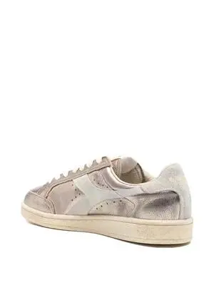 DIADORA Metallic-effect Leather Sneakers - Pink
