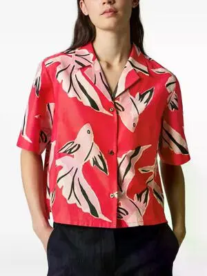 Paul Smith Fish-print Shirt - Pink