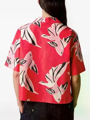 Paul Smith Fish-print Shirt - Pink