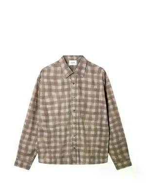 Axel Arigato Distort Gingham Shirt - Neutrals