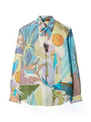 Paul Smith Printed Shirt - Blue