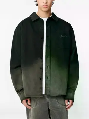 Axel Arigato Cal Button Embroidered Shirt - Black