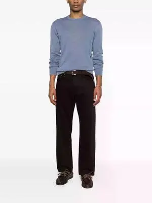 DRUMOHR Crew-neck Knitted Sweater - Blue