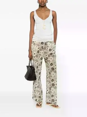 Aspesi Floral-print Trousers