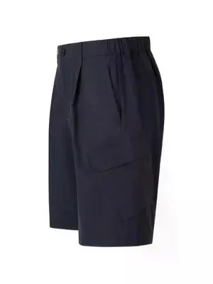 Herno Pleat-detail Cargo Shorts - Blue