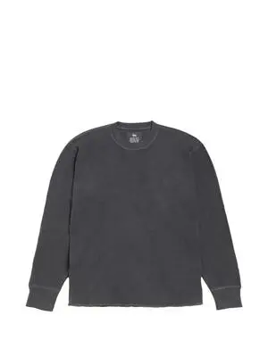 StÜssy Pigment Dyed Long Sleeve Thermal Sweater - Grey