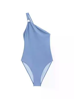 Filippa K Asymmetric Ring-detail Swimsuit - Blue