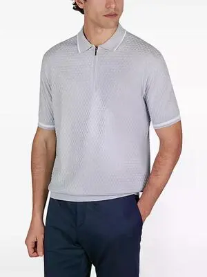 Paul & Shark Zip-fastening Cotton Polo Shirt - Grey