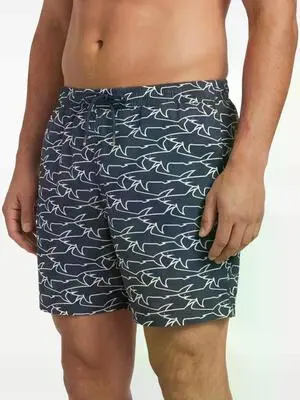 Paul & Shark Shark-print Swim Shorts