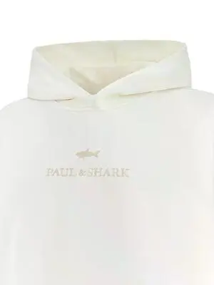 Paul & Shark Logo-print Hoodie - Neutrals