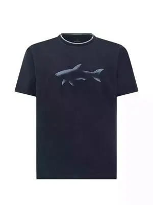 Paul & Shark Shark-print Cotton T-shirt