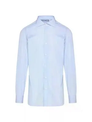 FINAMORE 1925 Striped Shirt - Blue