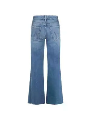 MOTHER The Roller Frayed Jeans - Blue