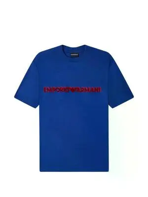 Emporio Armani Embossed-logo Round-neck T-shirt