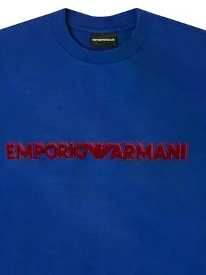 Emporio Armani Embossed-logo Round-neck T-shirt