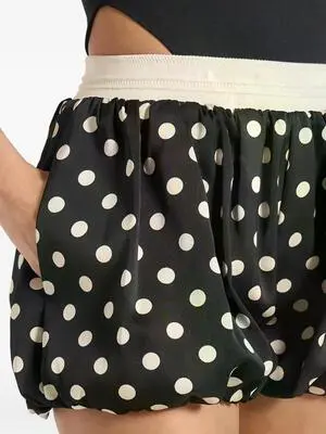 Manière De Voir Maniere De Voir Satin Polka-dot Balloon Shorts