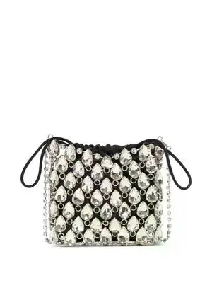 SELF-PORTRAIT Crystal Chainmail Mini Bag