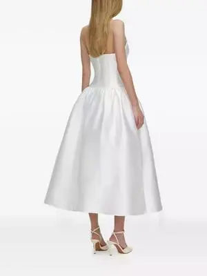SELF-PORTRAIT Sweetheart Flared Midi Dress