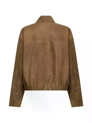 ARMA Zip Leather Coat - Brown
