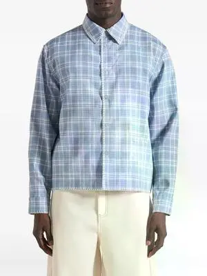 Manière De Voir Maniere De Voir Checked Whipstitch Shirt
