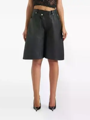 Manière De Voir Maniere De Voir Wrapover Wide-leg Bermuda Shorts
