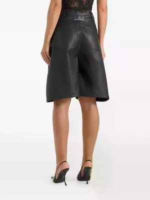 Manière De Voir Maniere De Voir Wrapover Wide-leg Bermuda Shorts