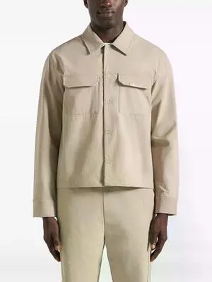 Manière De Voir Milo Technical Cargo Jacket - Neutrals