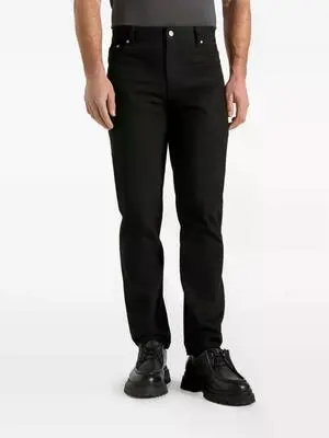 Manière De Voir Tapered Fit Denim Jeans - Black