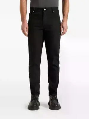 Manière De Voir Tapered Fit Denim Jeans - Black