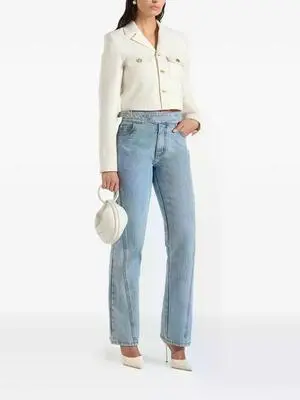Manière De Voir Maniere De Voir Daphina Cropped Tailored Jacket - Neutrals