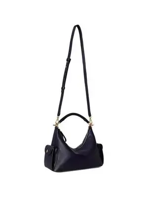 Ralph Lauren Leather Tote Bag With Top Handle And Shoulder Strap
