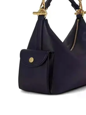 Ralph Lauren Leather Tote Bag With Top Handle And Shoulder Strap