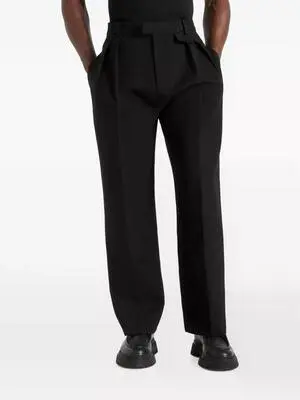 Manière De Voir Pierre Twin-pleat Tailored Trousers - Black