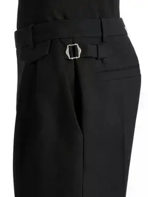 Manière De Voir Pierre Twin-pleat Tailored Trousers - Black