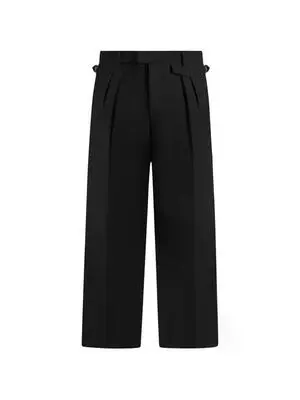 Manière De Voir Pierre Twin Pleat Tailored Trousers - Black