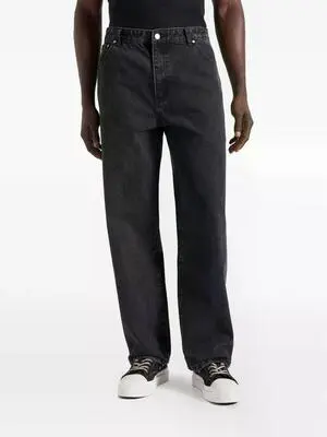Manière De Voir Maniere De Voir Relaxed Fit Faded Wash Denim Jeans