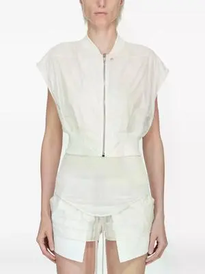 Rick Owens Tatlin Bomber Honeycomb Vest - Neutrals